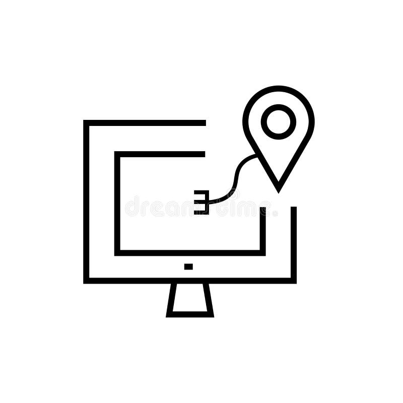 Tracking Icon Vector Sign and Symbol Isolated on White Background ...