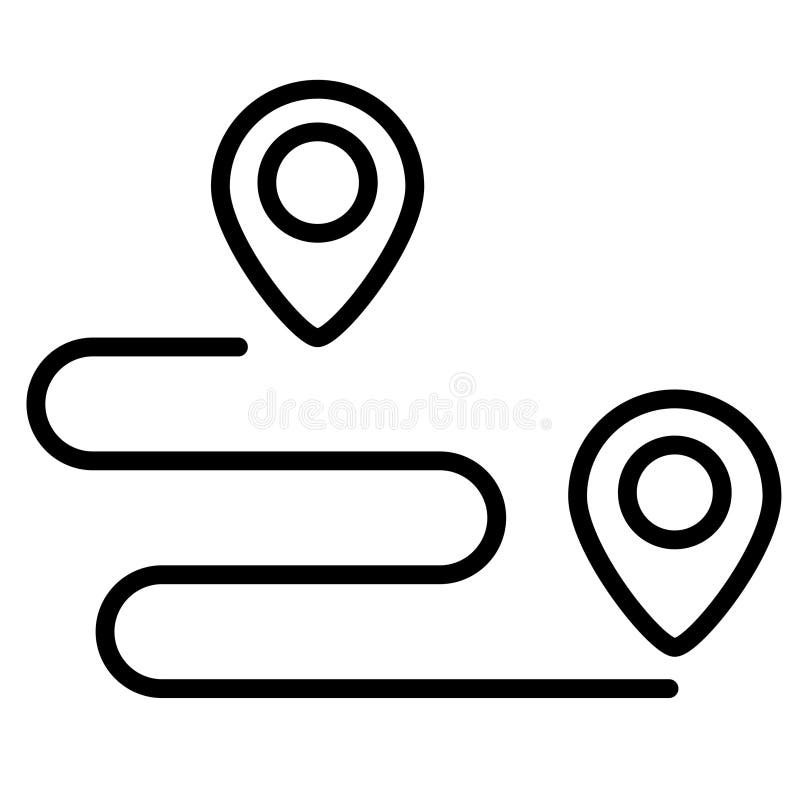 Tracking location icon stock vector. Illustration of vector - 347239802