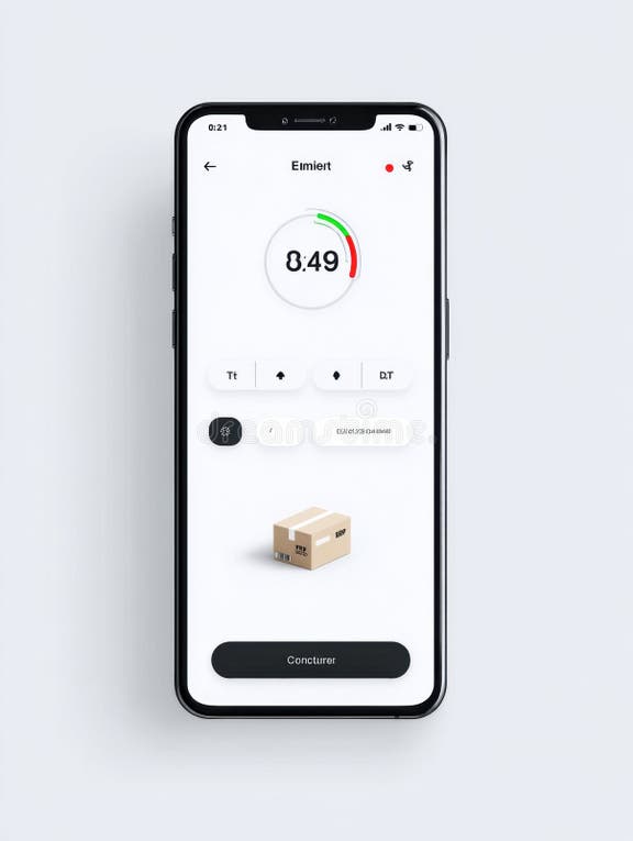Parcel Tracking Progress Displayed on a Minimalist User Interface with ...