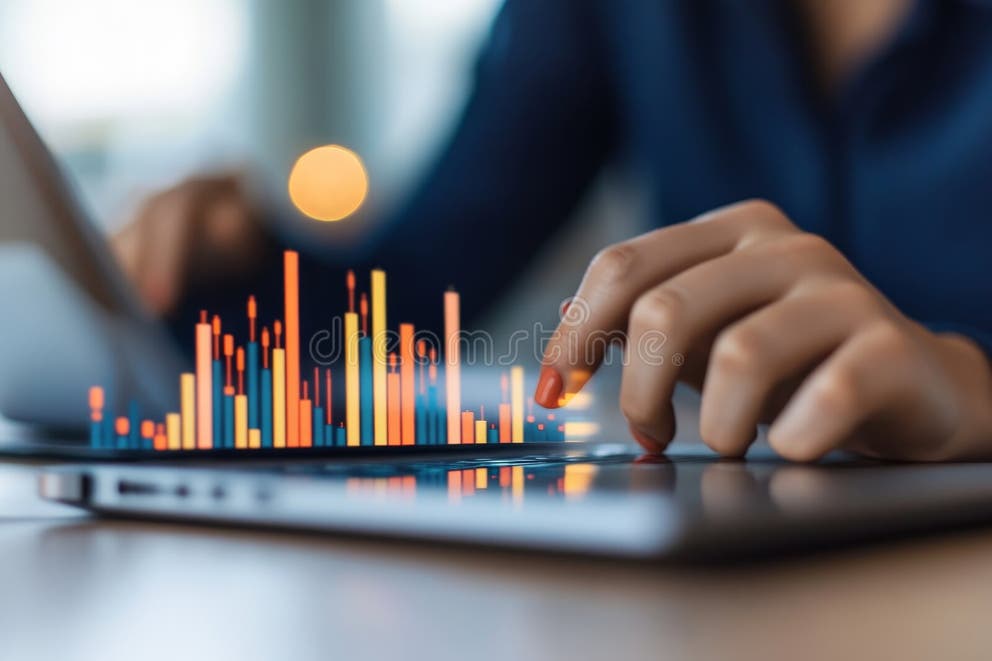 Tracking Performance Metrics with Data Visualization on a Laptop in a ...