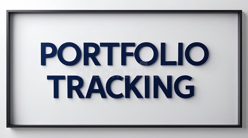 Tracking Portfolio Performance with Clear, Bold Typography Against a ...