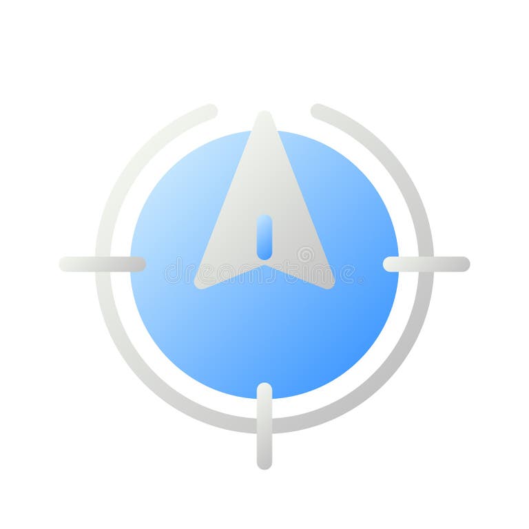 Tracking Position in Real Time Flat Gradient Two-color Ui Icon Stock Vector - Illustration of ...