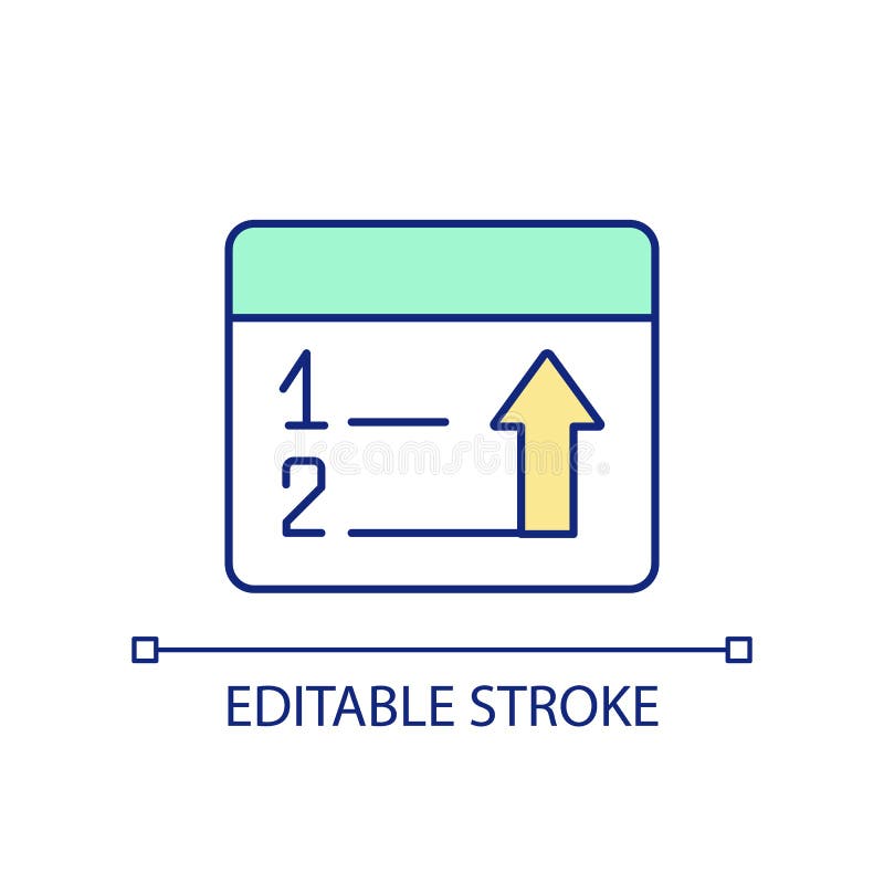 Tracking Priority of Tasks RGB Color Icon Stock Vector - Illustration ...