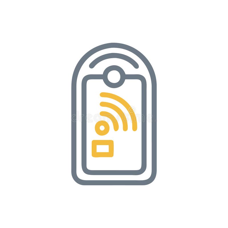 Tracking RFID Tag Technology Icon Stock Illustration - Illustration of analysis, application ...