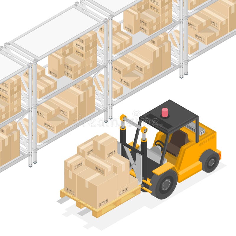 Warehouse Sideloader Stock Illustrations – 3 Warehouse Sideloader Stock ...
