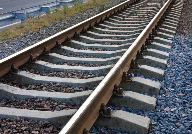 Railroad Tracks in Portland, Oregon. Stock Photo - Image of gauge ...