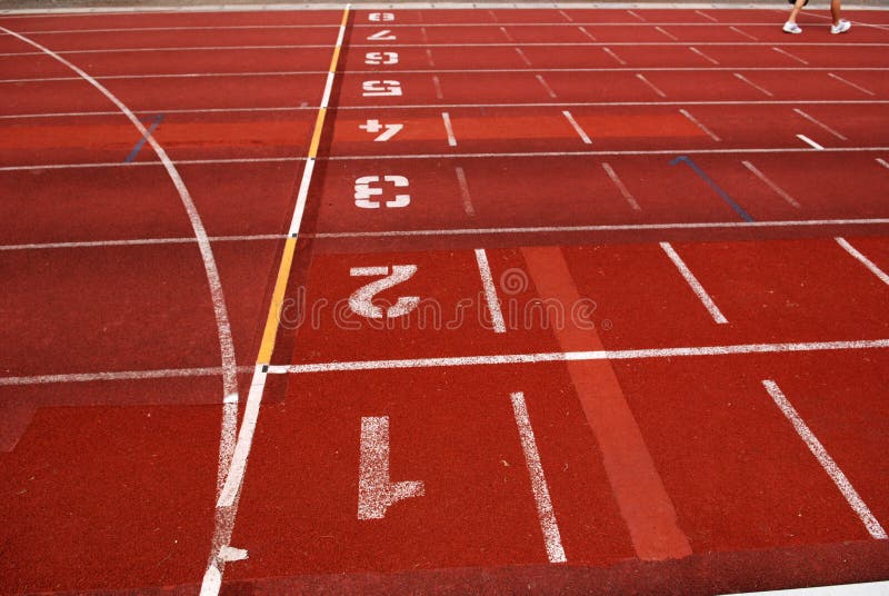 Tracks lanes number stock image. Image of jogging, line - 2367429