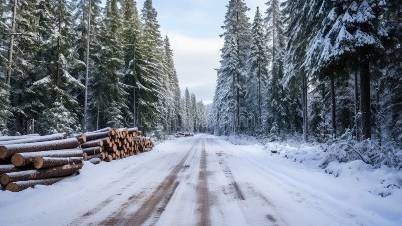 Tracks logging road stock photo. Image of branches, border - 389148978