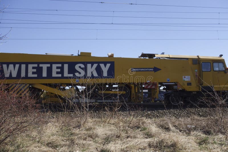 Tracks and Rails in Railroad Construction Editorial Stock Image - Image ...