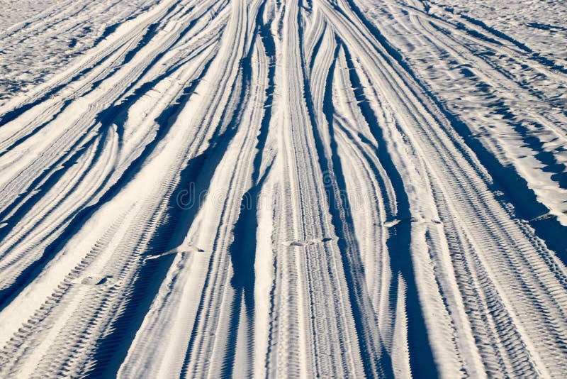 Tracks in the Sand at the Beach Stock Photo - Image of tracks ...
