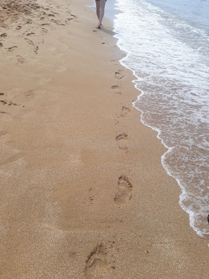 Tracks on the sand stock photo. Image of beach, geology - 183193824