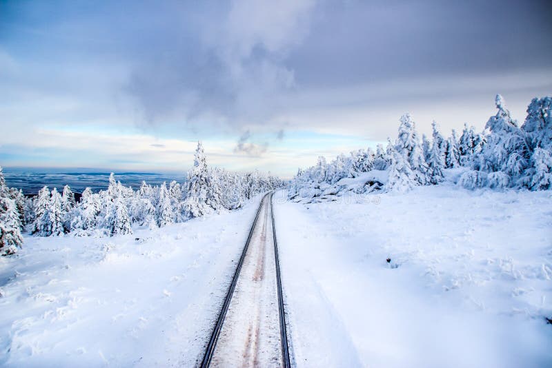 Ski tracks in the snow stock image. Image of traces, skiing - 5936889