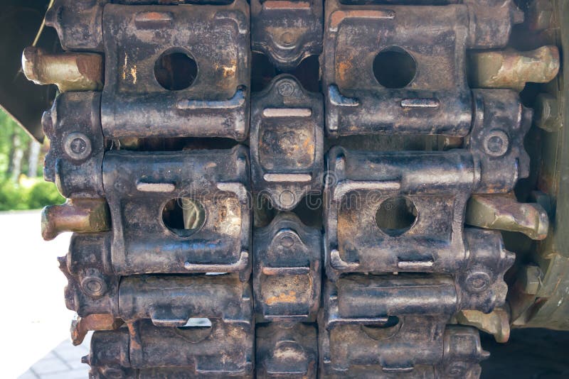 Tracks of the Tank on the Ground Stock Image - Image of arms, rugged ...