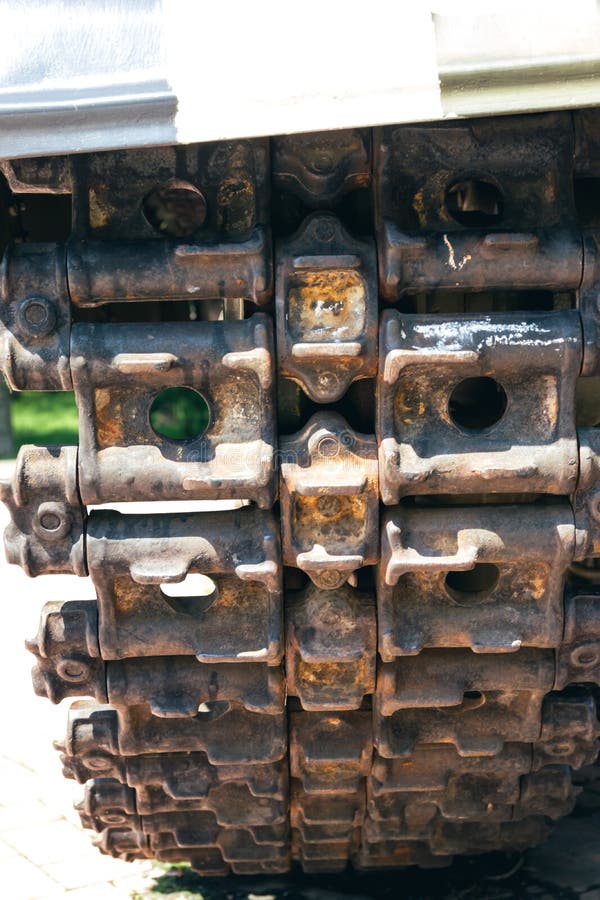 Tracks of the Tank on the Ground Stock Image - Image of armed, armored ...