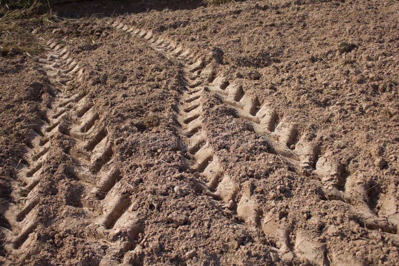 Tracks of tractor stock image. Image of tracktor, pattern - 54020755