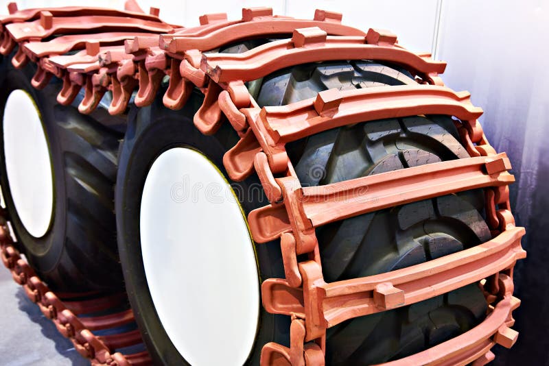 Tracks for tractor wheels stock image. Image of tire - 130354357