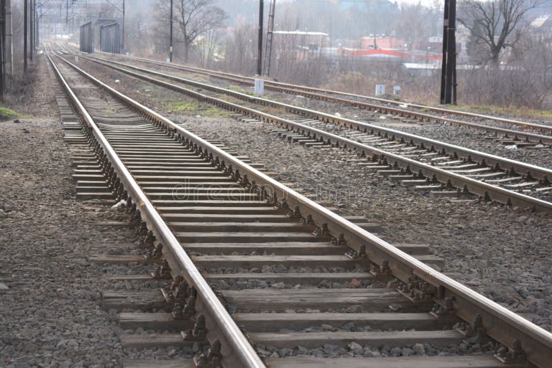 Tracks for trains stock photo. Image of trains, city - 68150174