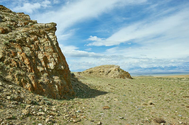 Tract Ulyastayn-Khudo stock image. Image of countryside - 152536857