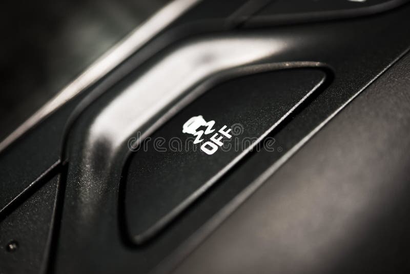 Traction Control Off Button Stock Image - Image of travel, horizontal ...