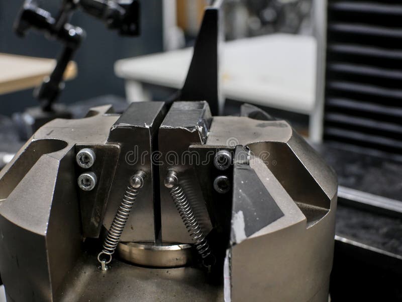 Traction Machine Jaws, for Mechanical Tests. Stock Photo - Image of ...