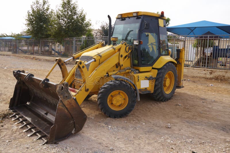 Isolated tractor stock image. Image of dirtwork, contractor - 7646617