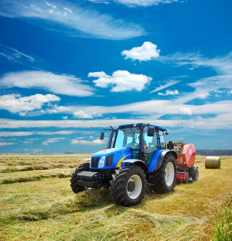 Tractor stock photo. Image of clouds, farming, grow, dust - 14794738