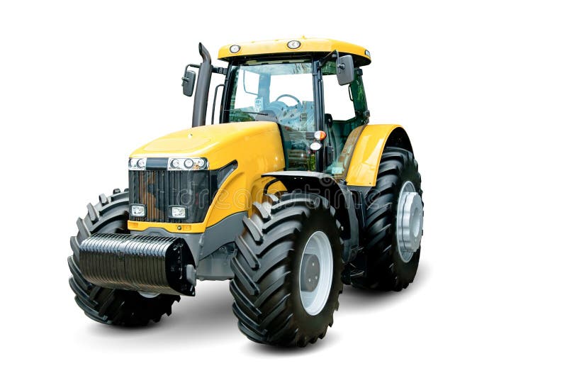 Red tractor stock photo. Image of tire, isolated, tractor - 15036384
