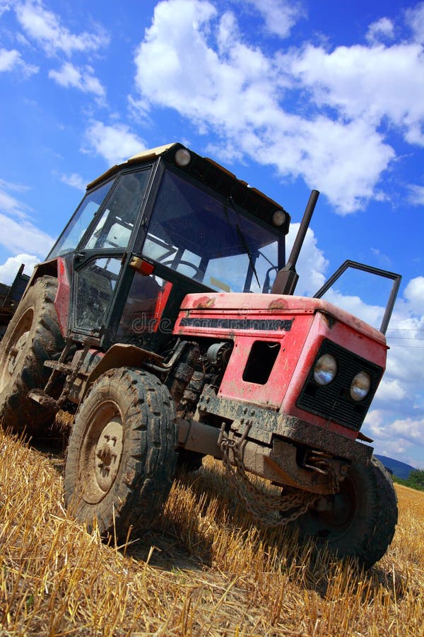 Tractor stock photo. Image of large, crops, reminiscent - 3554490