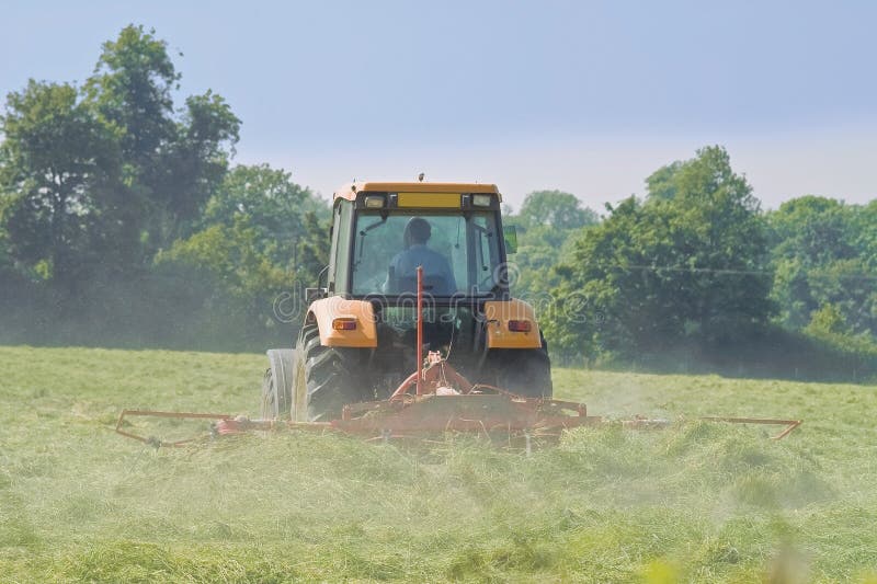 Tractor stock image. Image of vehicle, agriculture, spring - 4365003