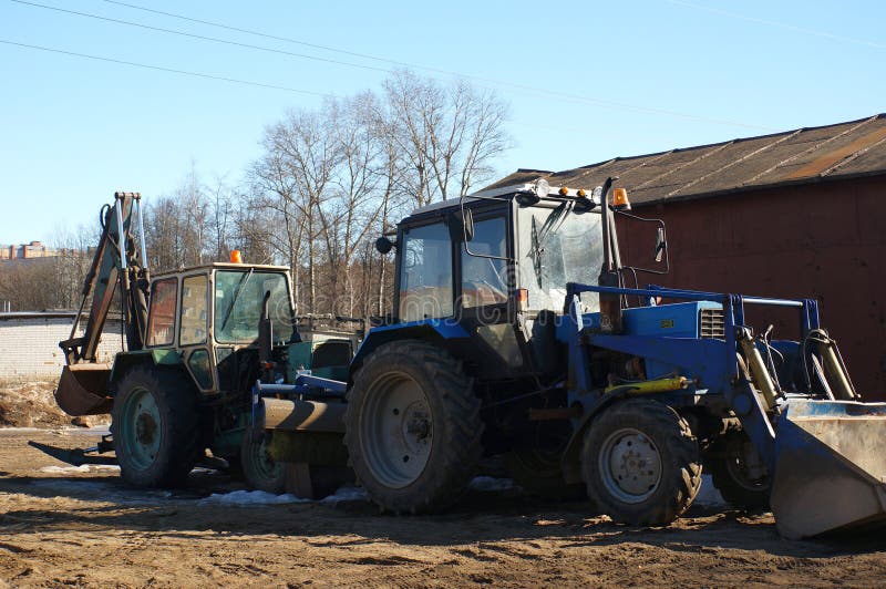 Tractor stock image. Image of bulldozer, dirt, mover - 53785915