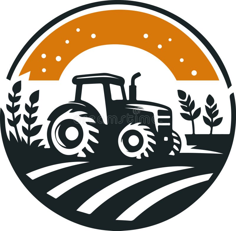 Tractor Agriculture Logo Template Vector Stock Vector - Illustration of ...