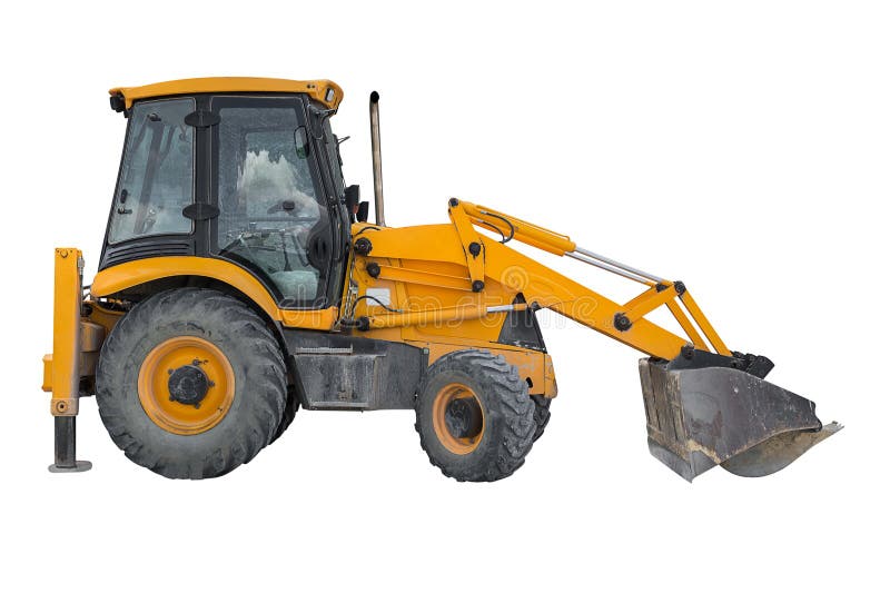 Tractor Moderno Aislado En El Fondo Blanco Fotos De Stock - Download ...