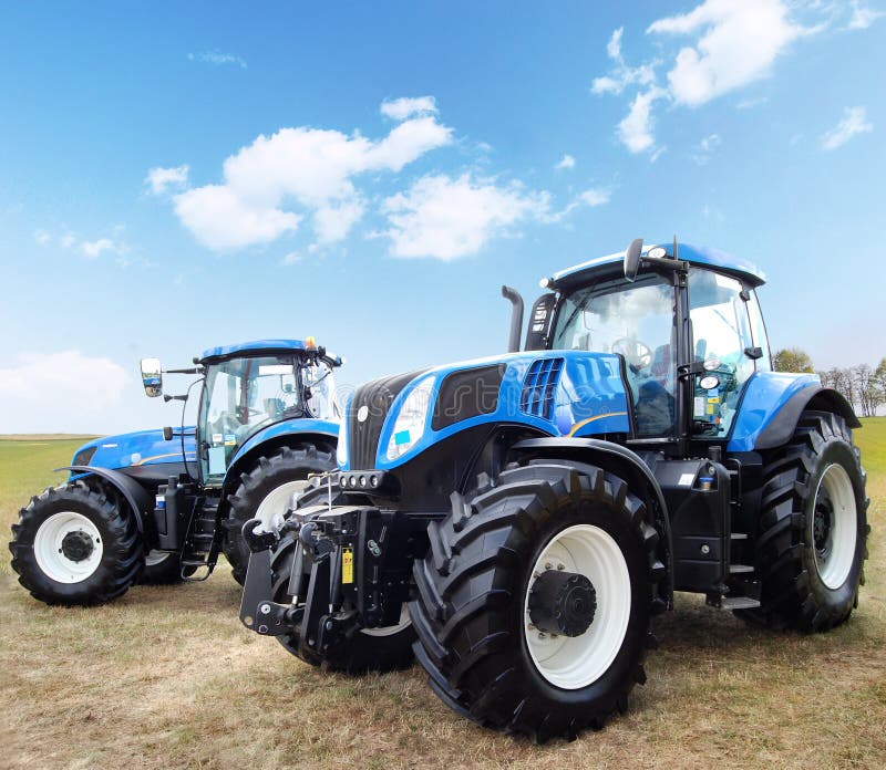 Tractor stock image. Image of cultivating, natural, driving - 41788177