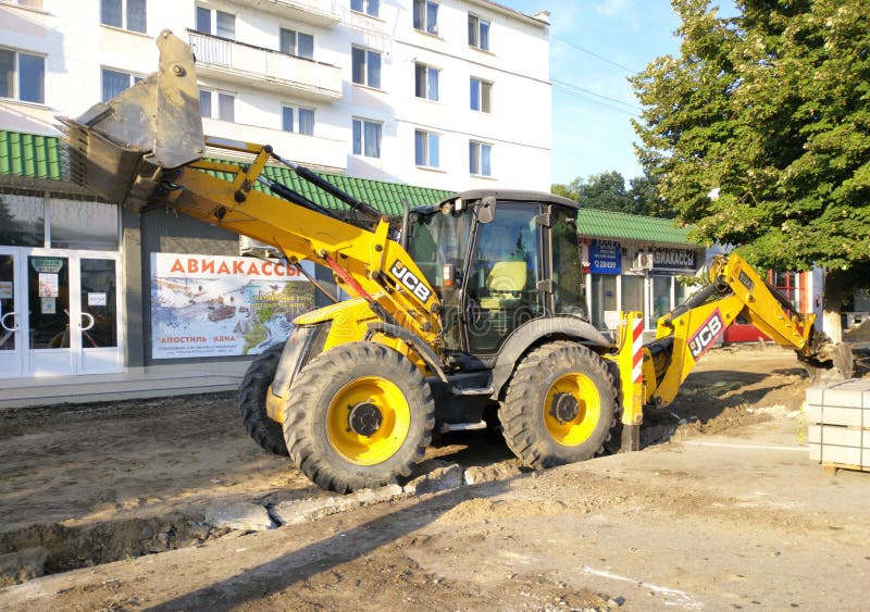Tractor at a Construction Site. Construction Equipment Editorial Image ...
