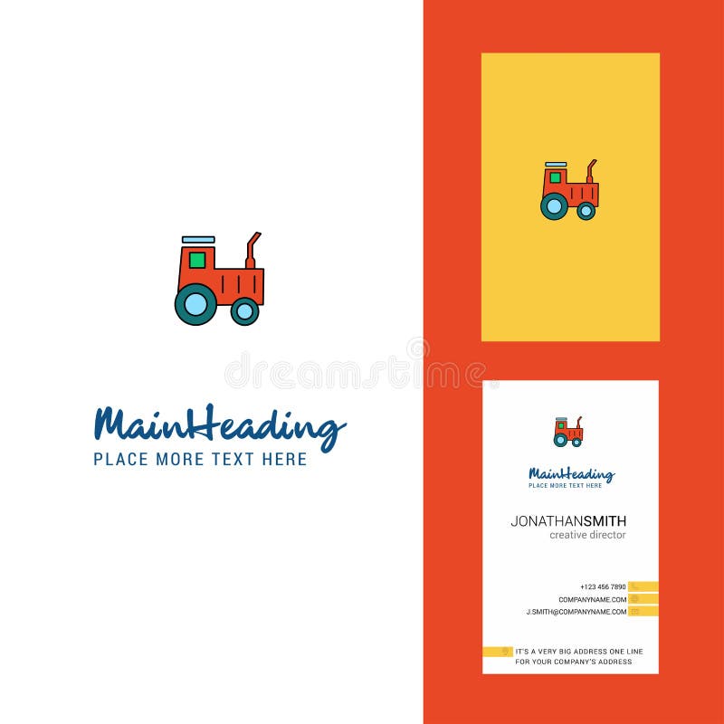Tractor Business Card Stock Illustrations – 600 Tractor Business Card ...