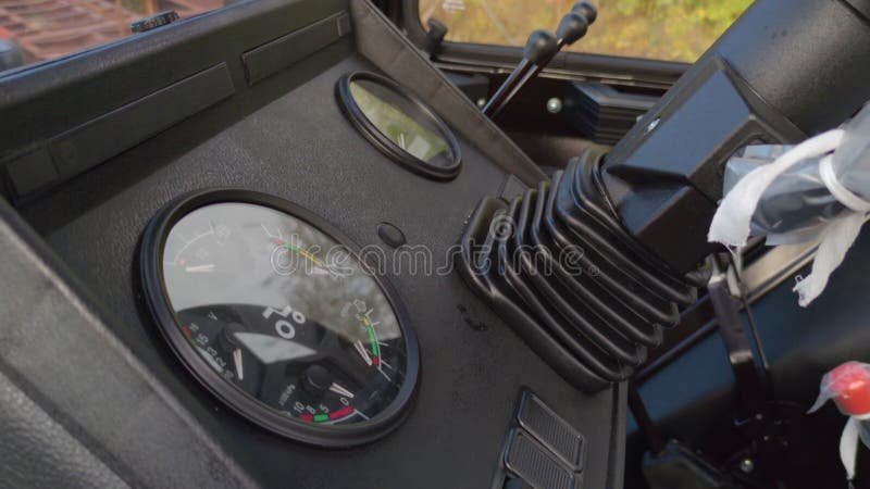 The Tractor Dashboard stock footage. Video of interior - 236040034