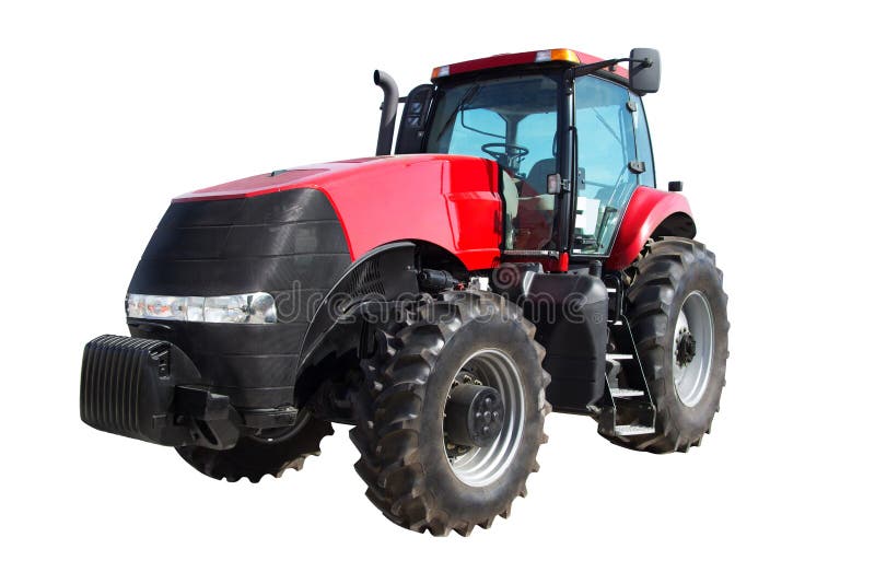Tractor Moderno Aislado En El Fondo Blanco Fotos De Stock - Download ...