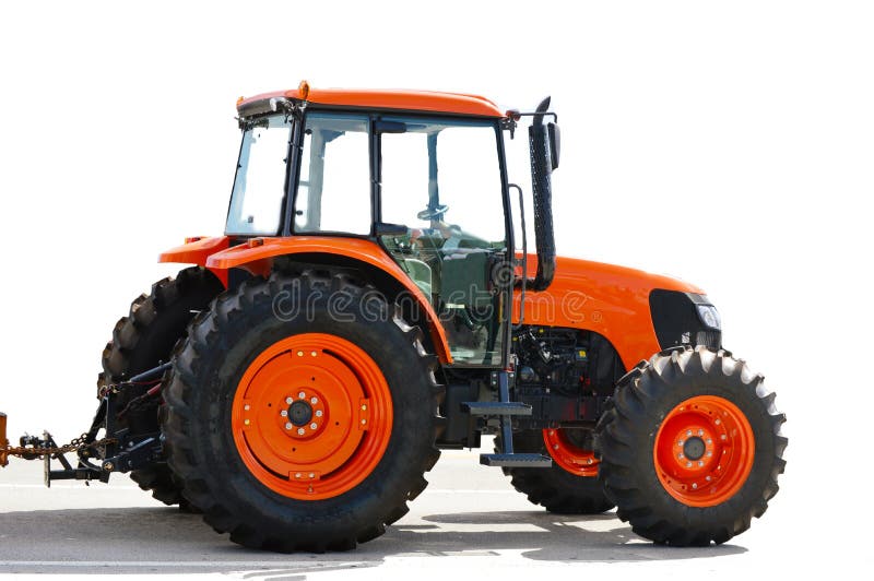 Tractor Del Rojo De La Agricultura Foto de archivo - Imagen de imagen ...