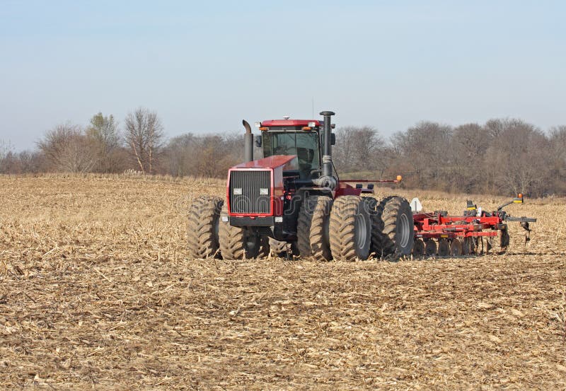 Tractor and Disc stock image. Image of farmland, tractor - 11979173