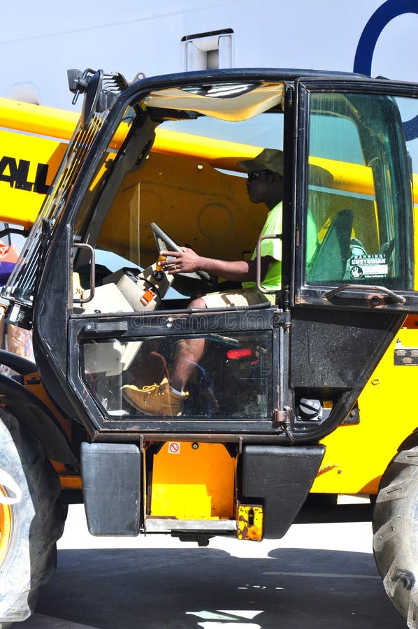 Tractor driver editorial stock photo. Image of excavating - 37723123