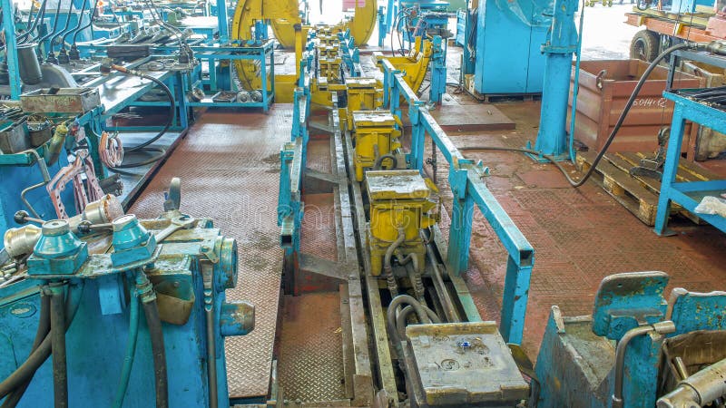 Tractor Engine Assembled on the Factory Production Line on Tractor ...