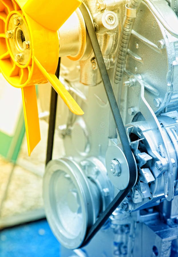 Tractor engine details stock photo. Image of automotive - 54359994