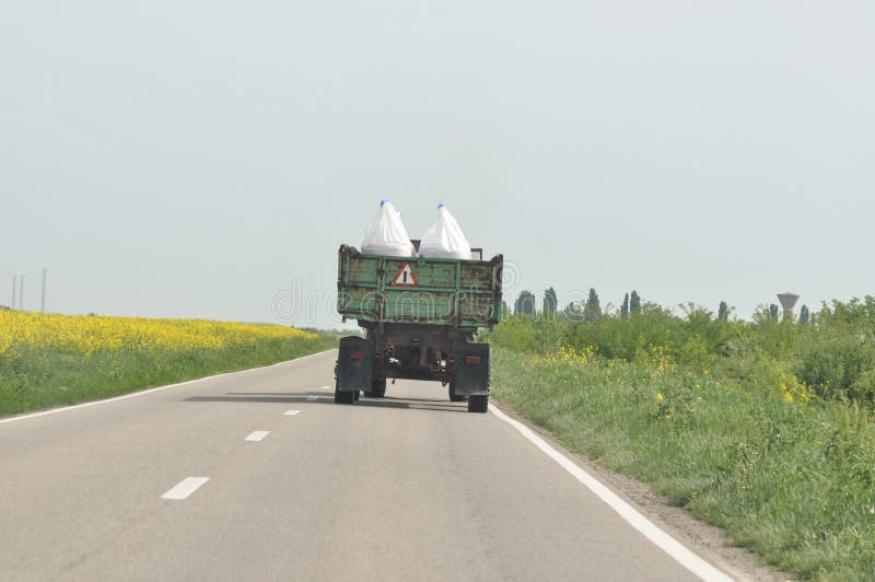 Transportation of Heavy Load Stock Image - Image of macro, environment ...