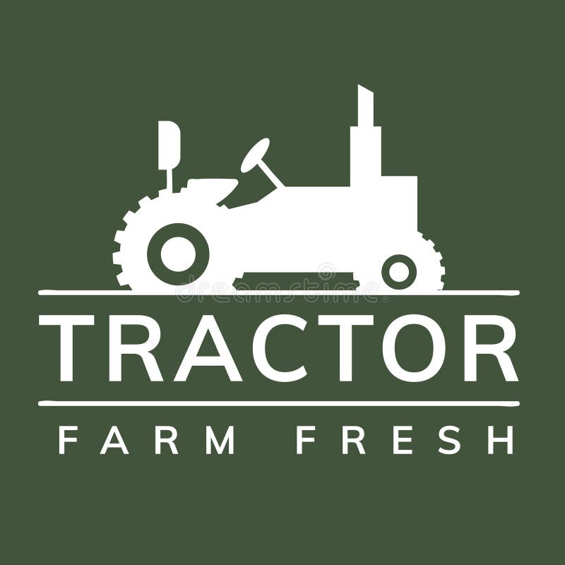 Tractor Farm Fresh Logo Illustration Stock Illustration - Illustration ...