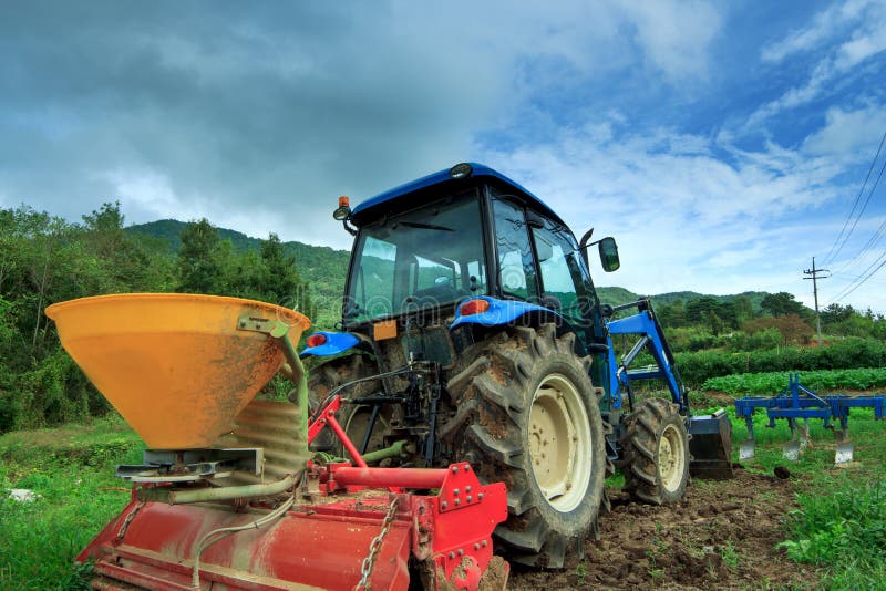 Tractor stock photo. Image of field, culture, agricultural - 36652924