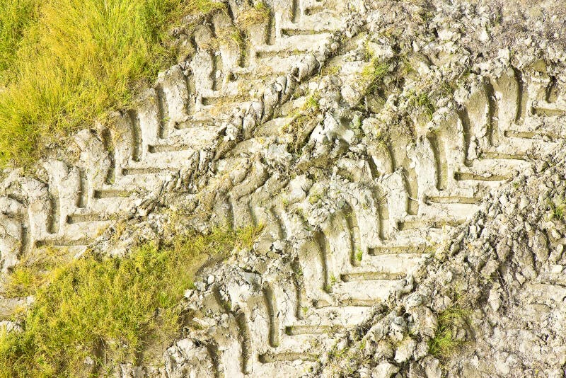 Tractor Footprints Views from Above Stock Photo - Image of sandy, sand ...