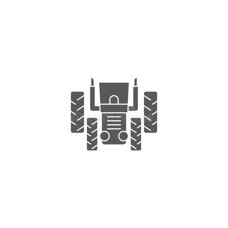 Tractor Front Vector Icon Symbol Tools Isolated on White Background ...