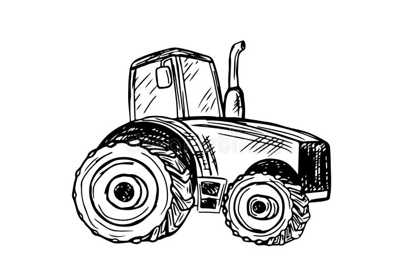 Tractor Farm Draw Stock Illustrations – 258 Tractor Farm Draw Stock ...
