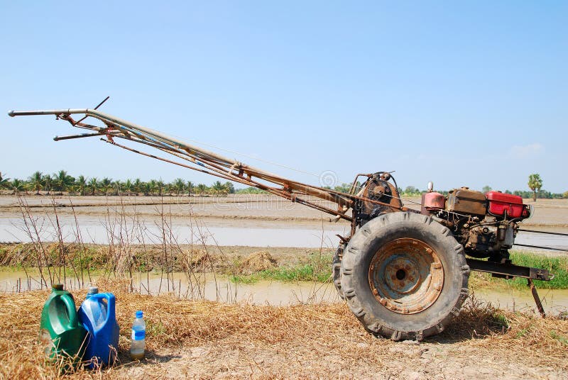 Tractor Hand Made in Thailand. Stock Image - Image of equipment ...