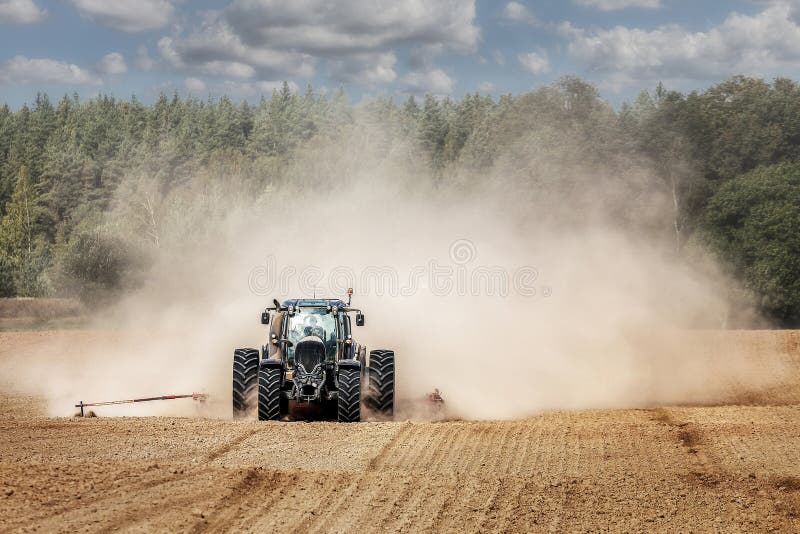 The Tractor is Handling the Ground As Long As Editorial Photo - Image ...